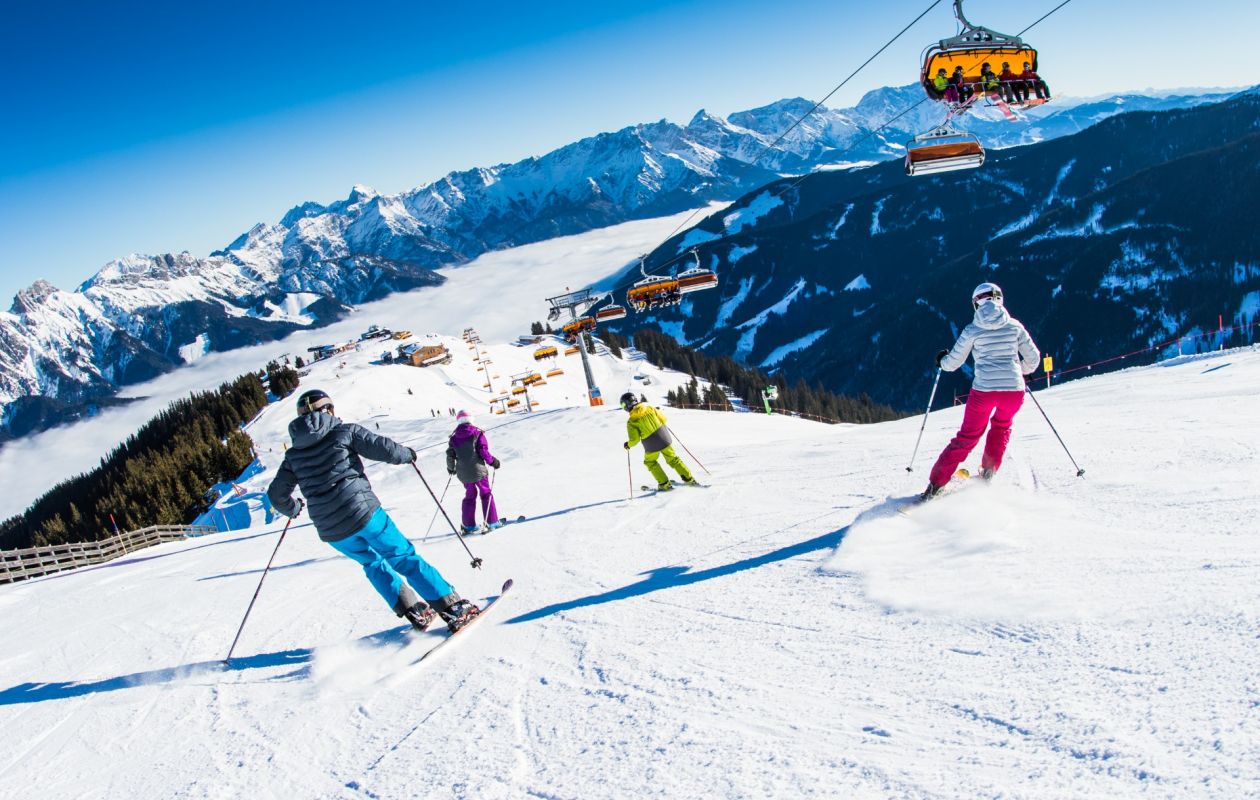Skifahren und Snowboarden im Pinzgau